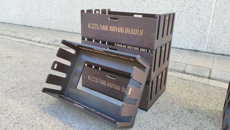 Tail Rotor Blades Rack